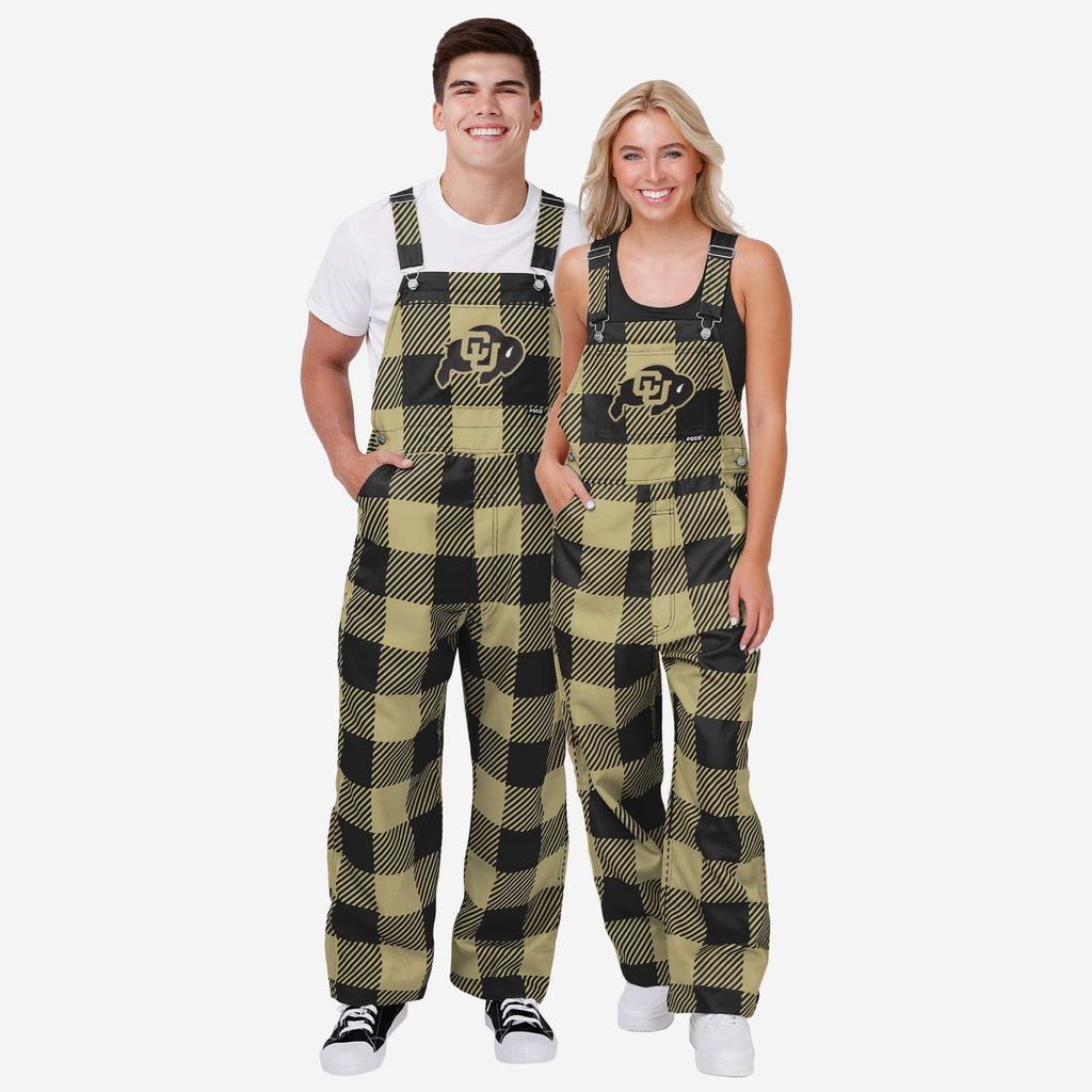 Colorado Buffaloes Mens Plaid Bib Overalls FOCO