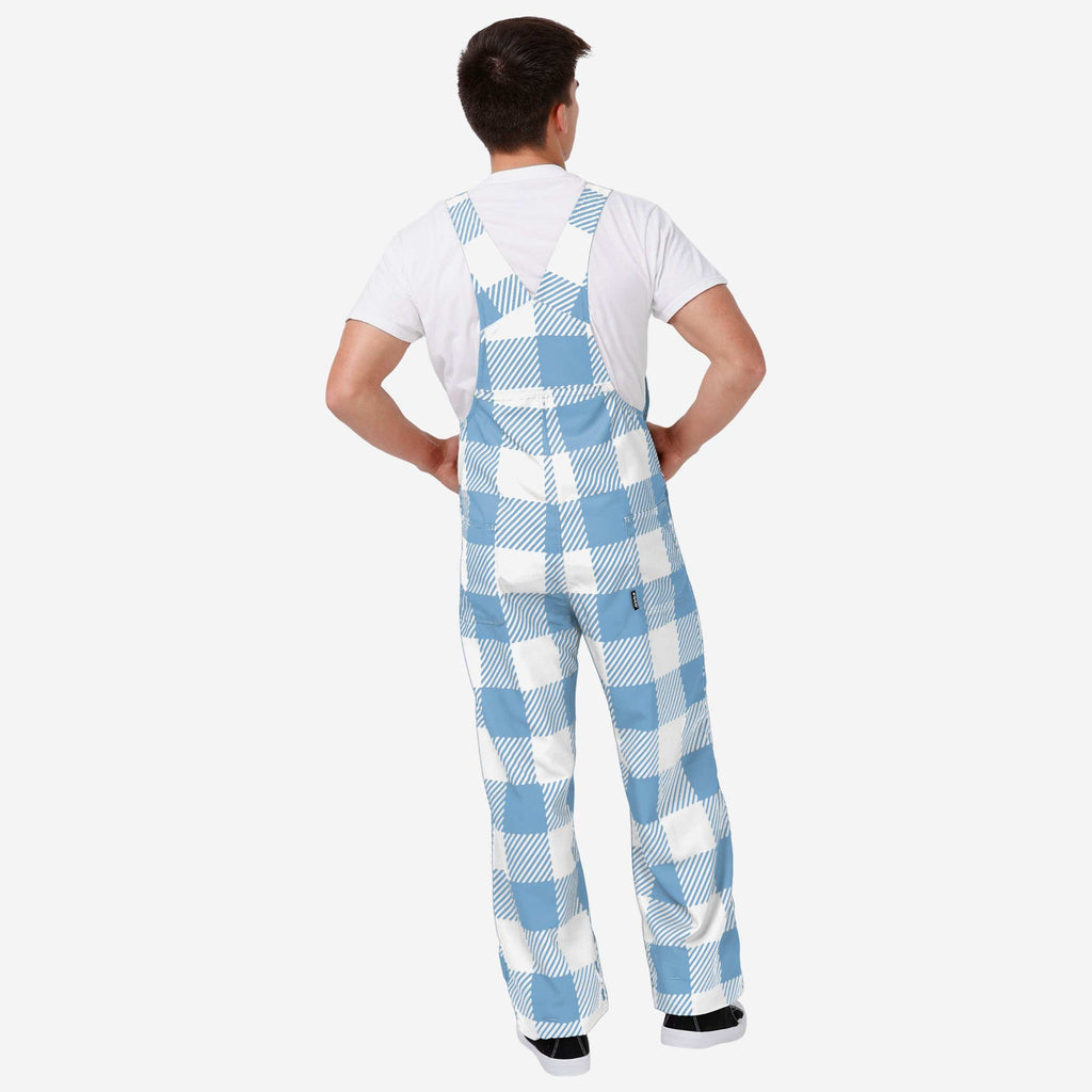 North Carolina Tar Heels Mens Plaid Bib Overalls FOCO