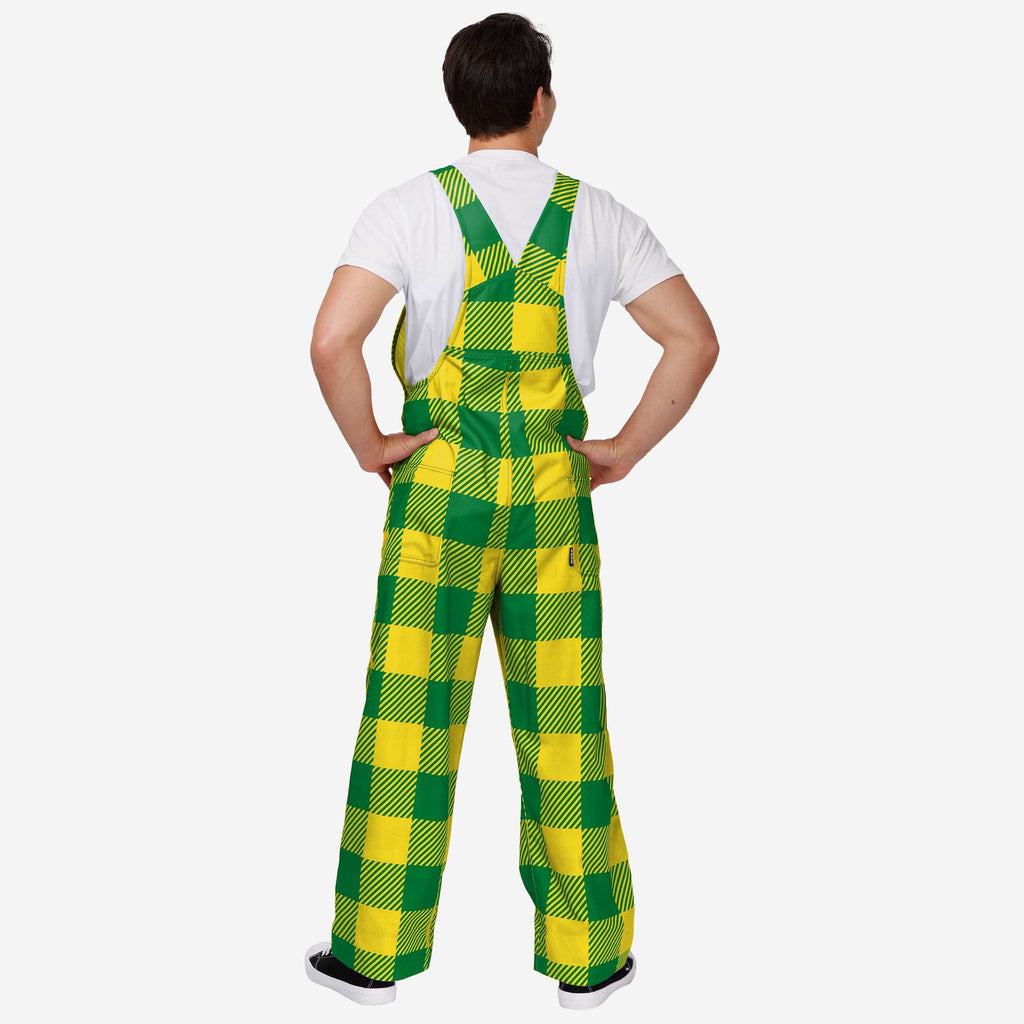 Oregon Ducks Mens Plaid Bib Overalls FOCO