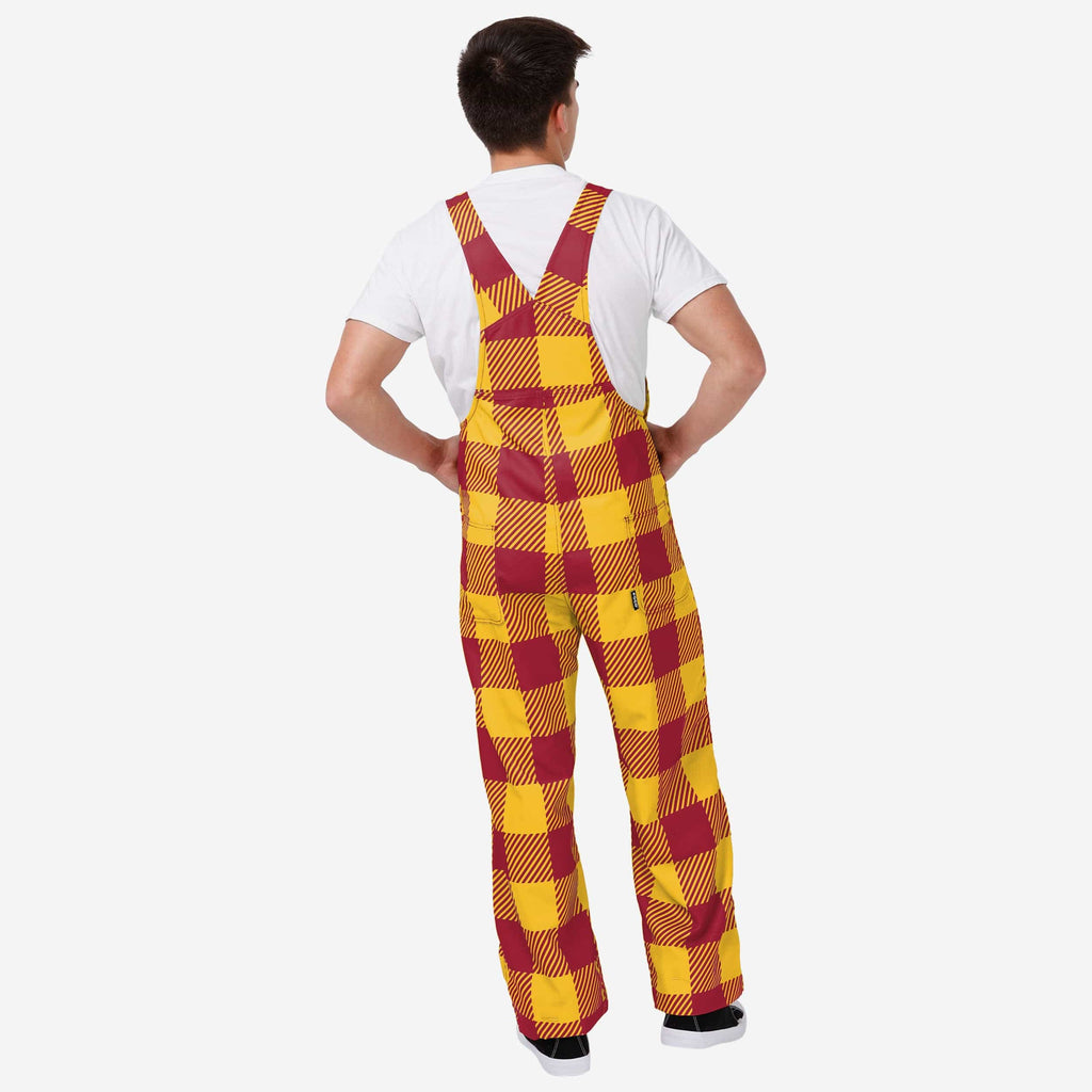 USC Trojans Mens Plaid Bib Overalls FOCO
