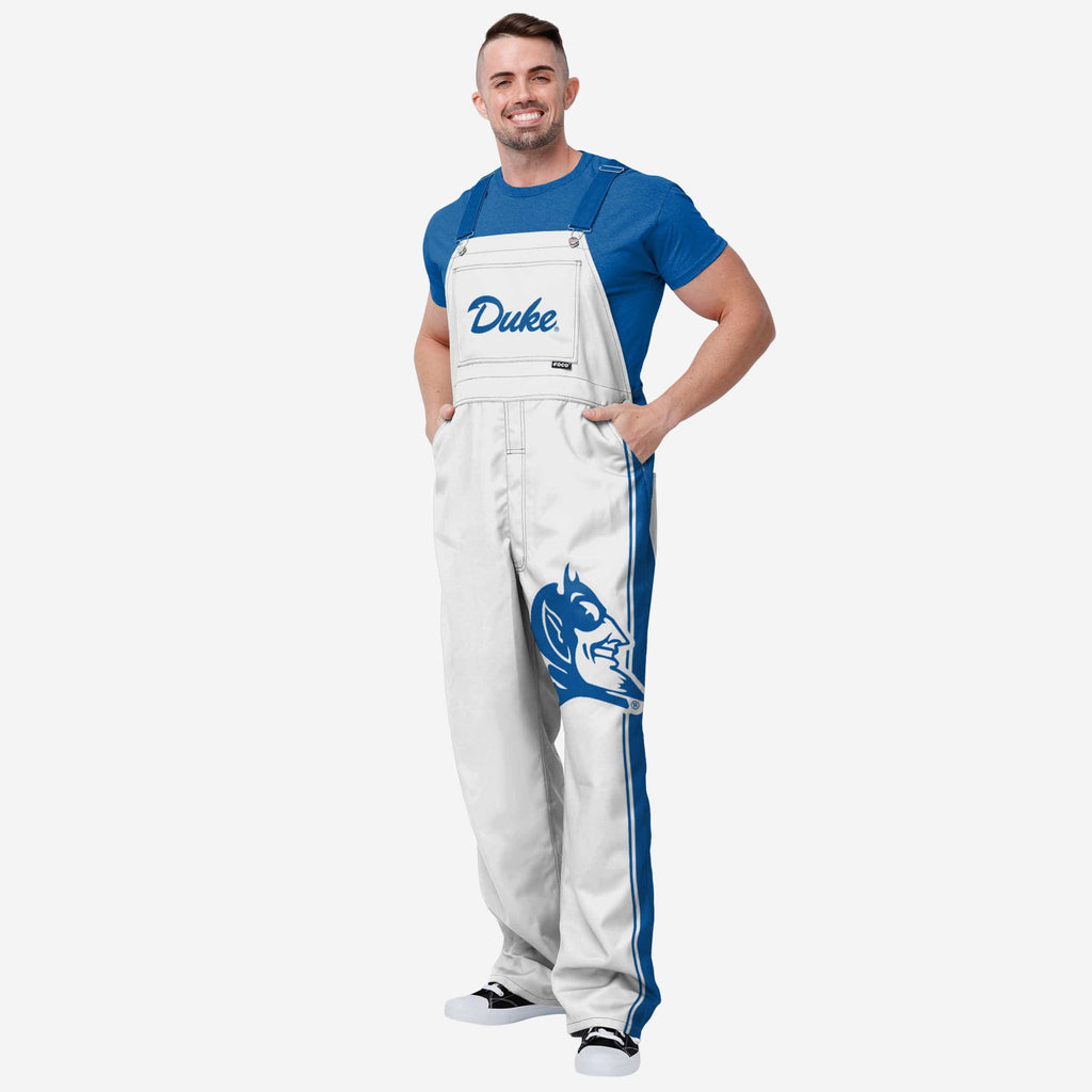Duke Blue Devils Mens Big Logo Bib Overalls FOCO
