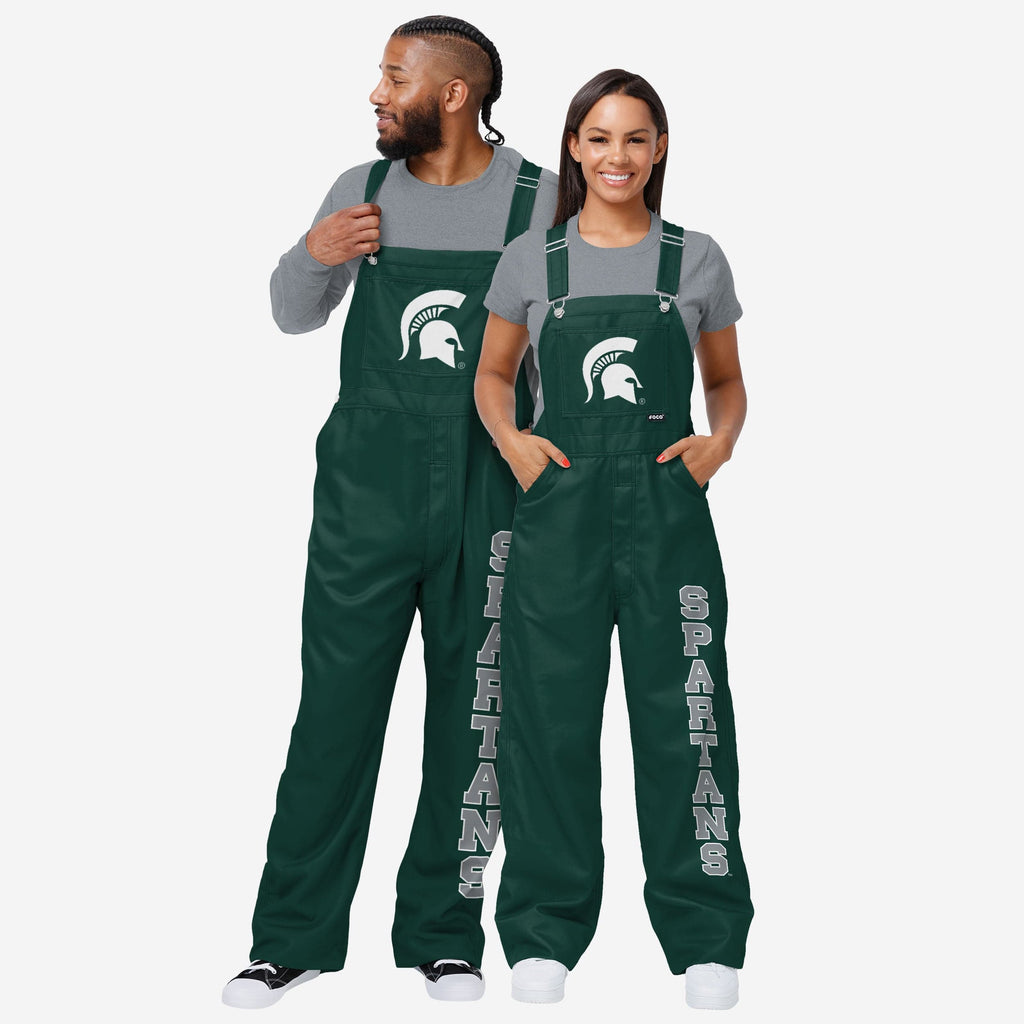 Michigan State Spartans Mens Big Logo Bib Overalls FOCO