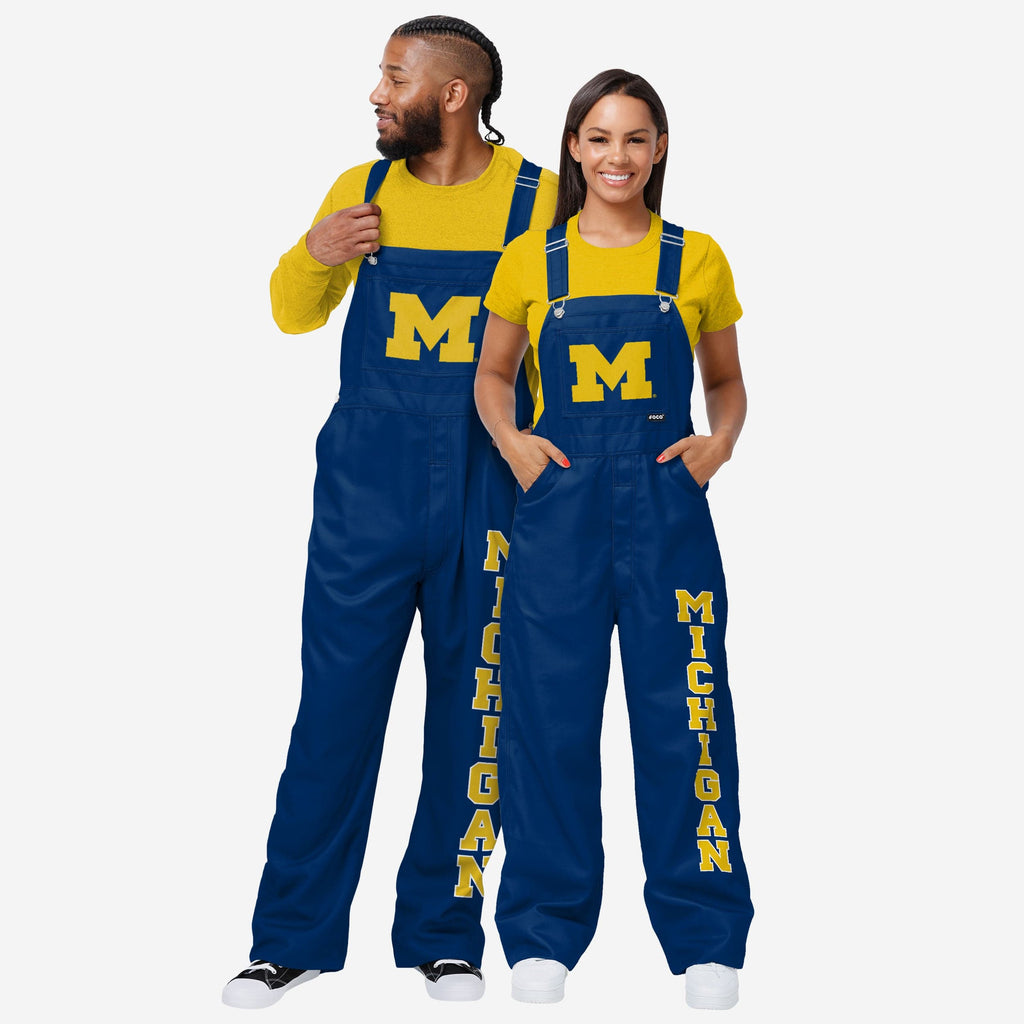 Michigan Wolverines Mens Big Logo Bib Overalls FOCO