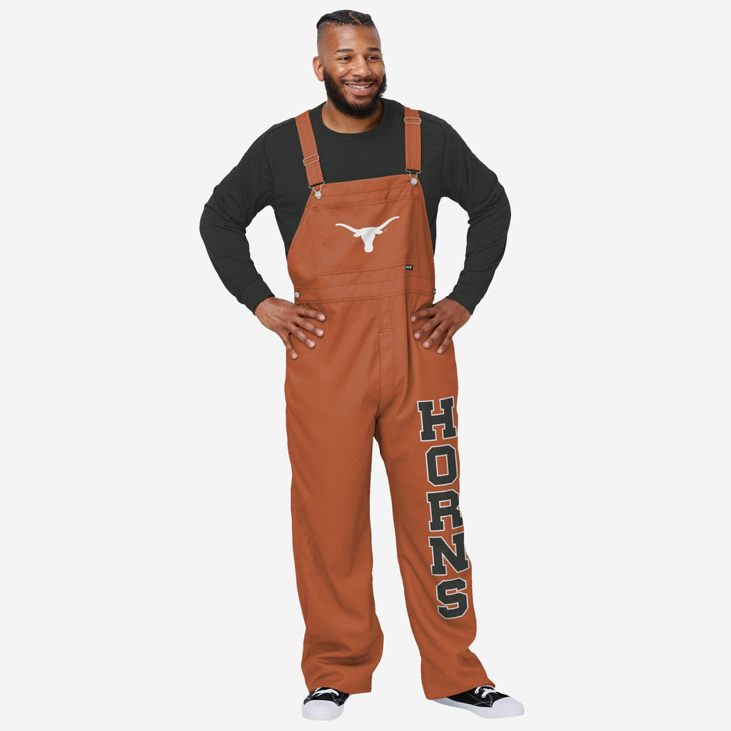Texas Longhorns Mens Big Logo Bib Overalls FOCO