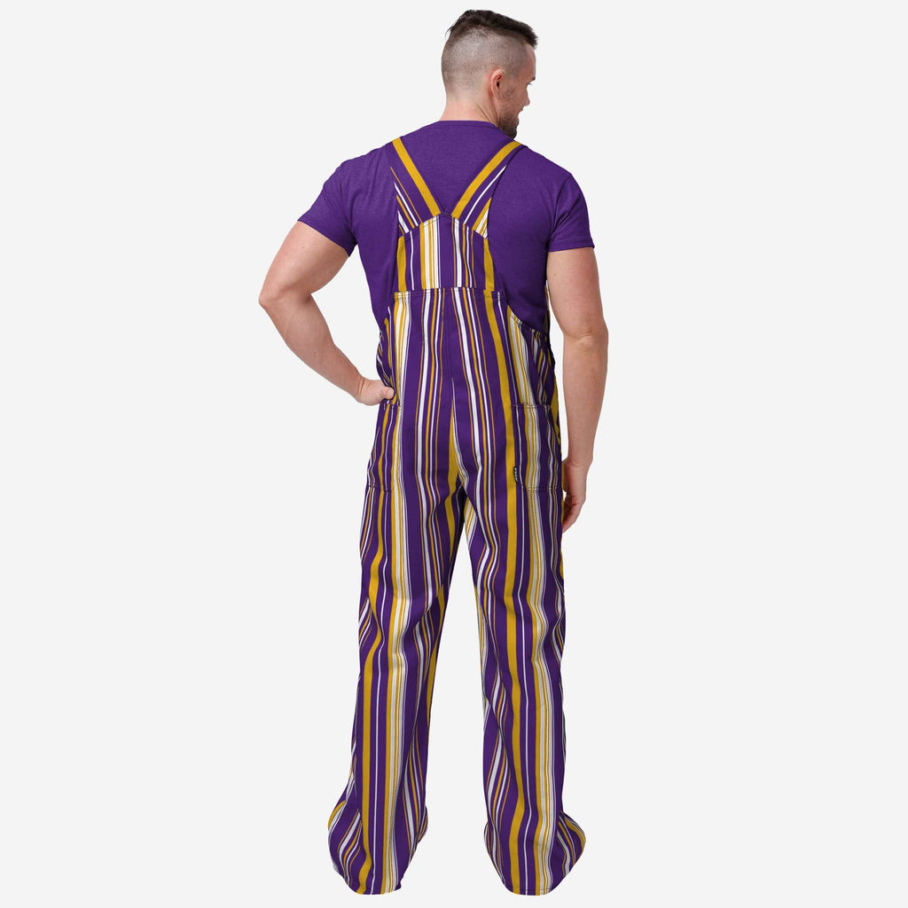 LSU Tigers Mens Hyper Stripe Bib Overalls FOCO
