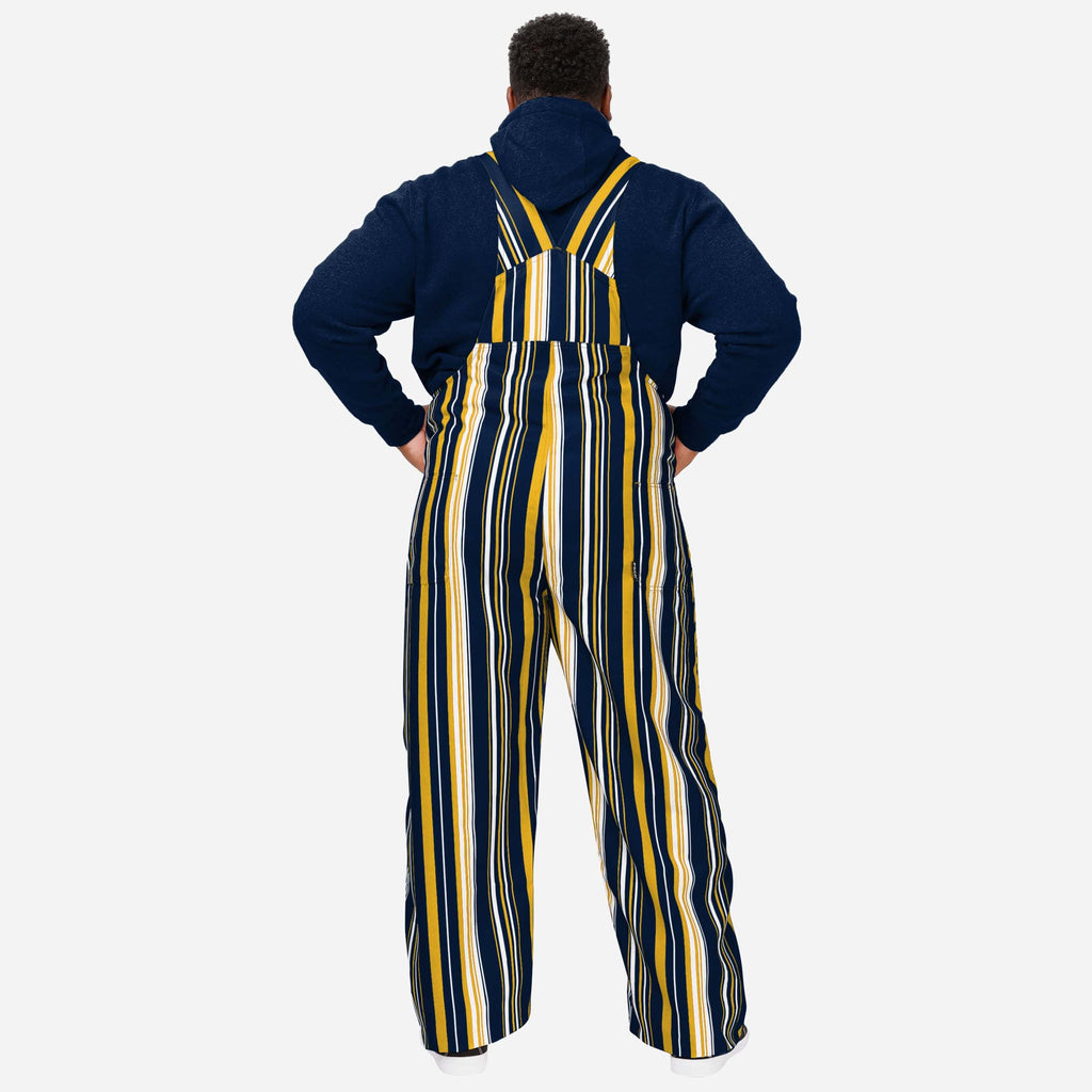 Michigan Wolverines Mens Hyper Stripe Bib Overalls FOCO