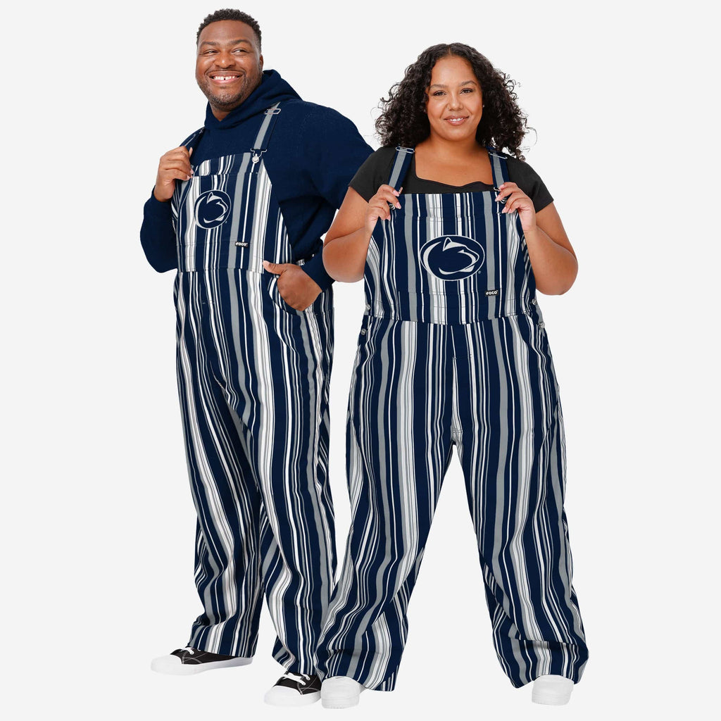 Penn State Nittany Lions Mens Hyper Stripe Bib Overalls FOCO