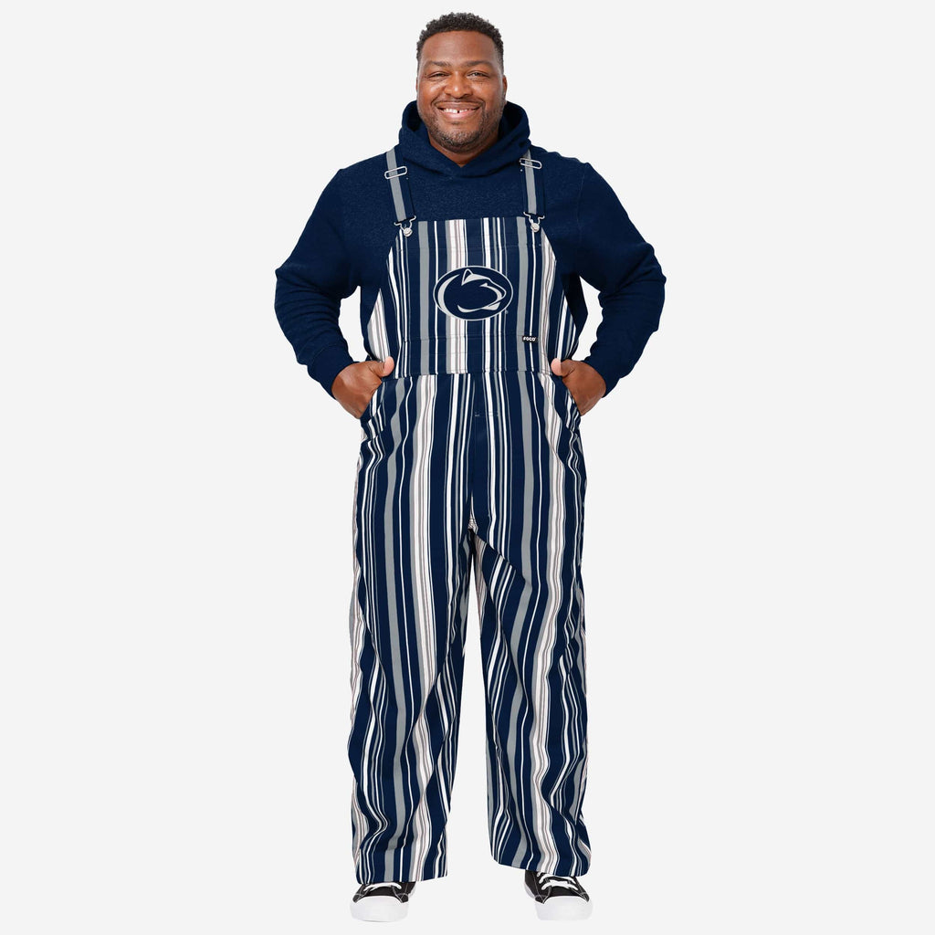 Penn State Nittany Lions Mens Hyper Stripe Bib Overalls FOCO