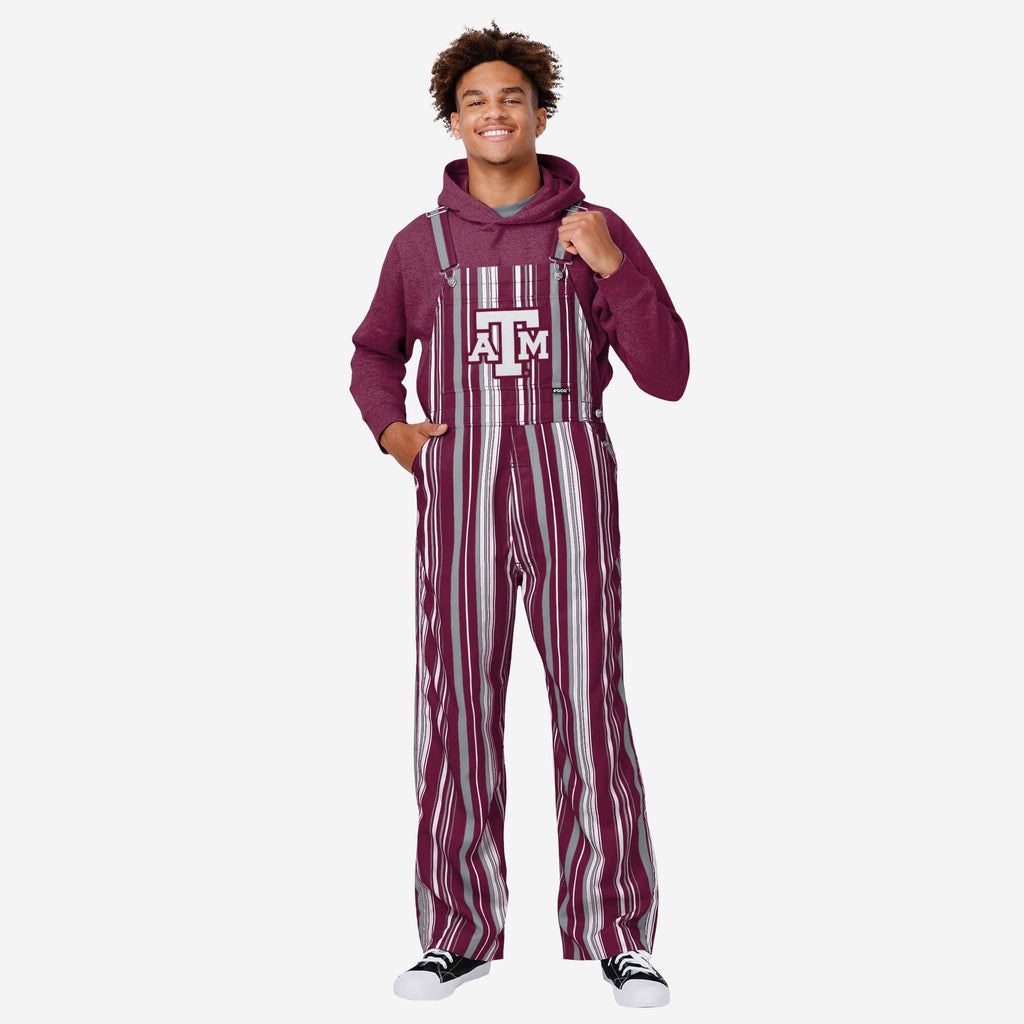Texas A&M Aggies Mens Hyper Stripe Bib Overalls FOCO
