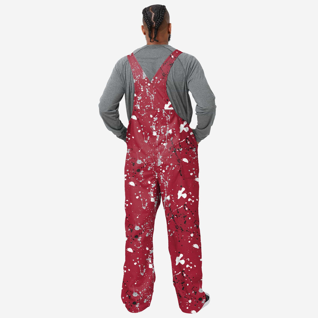 Alabama Crimson Tide Mens Paint Splatter Bib Overalls FOCO