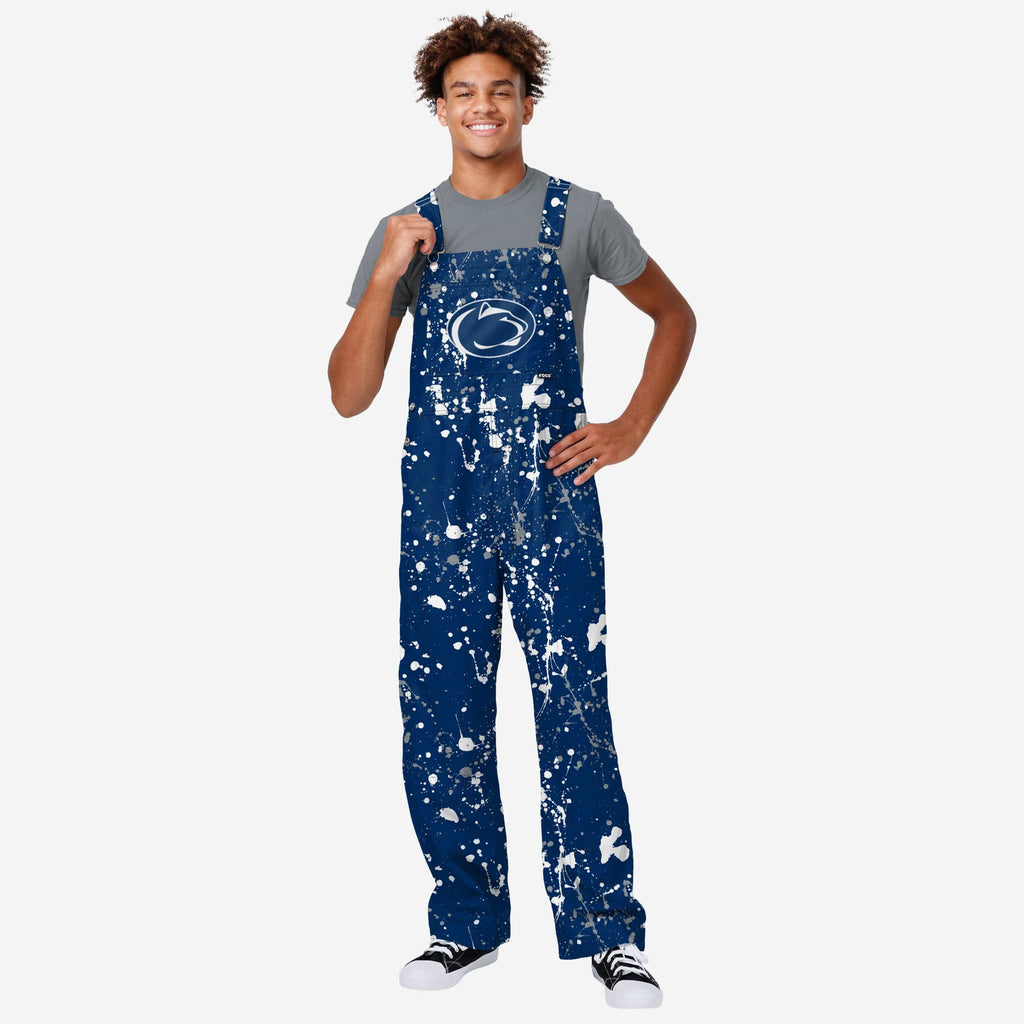 Penn State Nittany Lions Mens Paint Splatter Bib Overalls FOCO