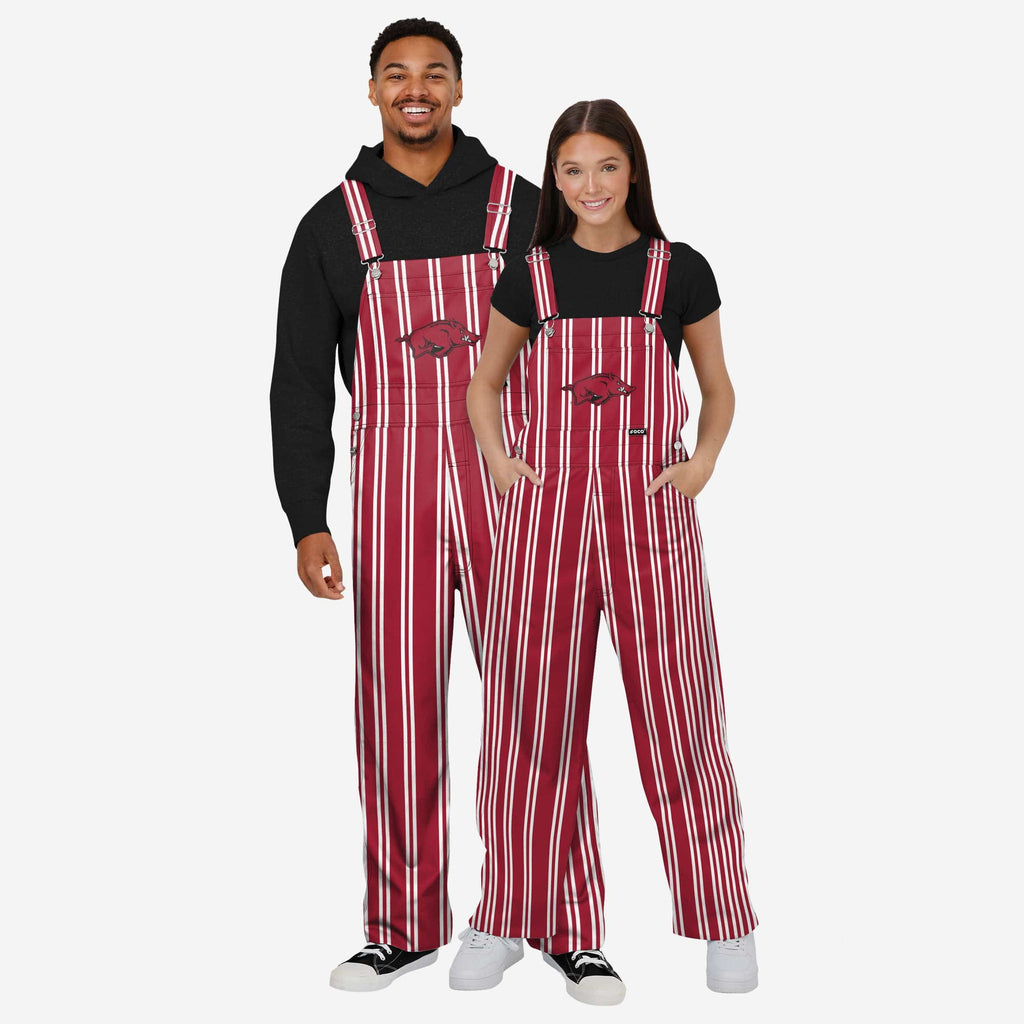 Arkansas Razorbacks Mens Sideline Spirit Bib Overalls FOCO
