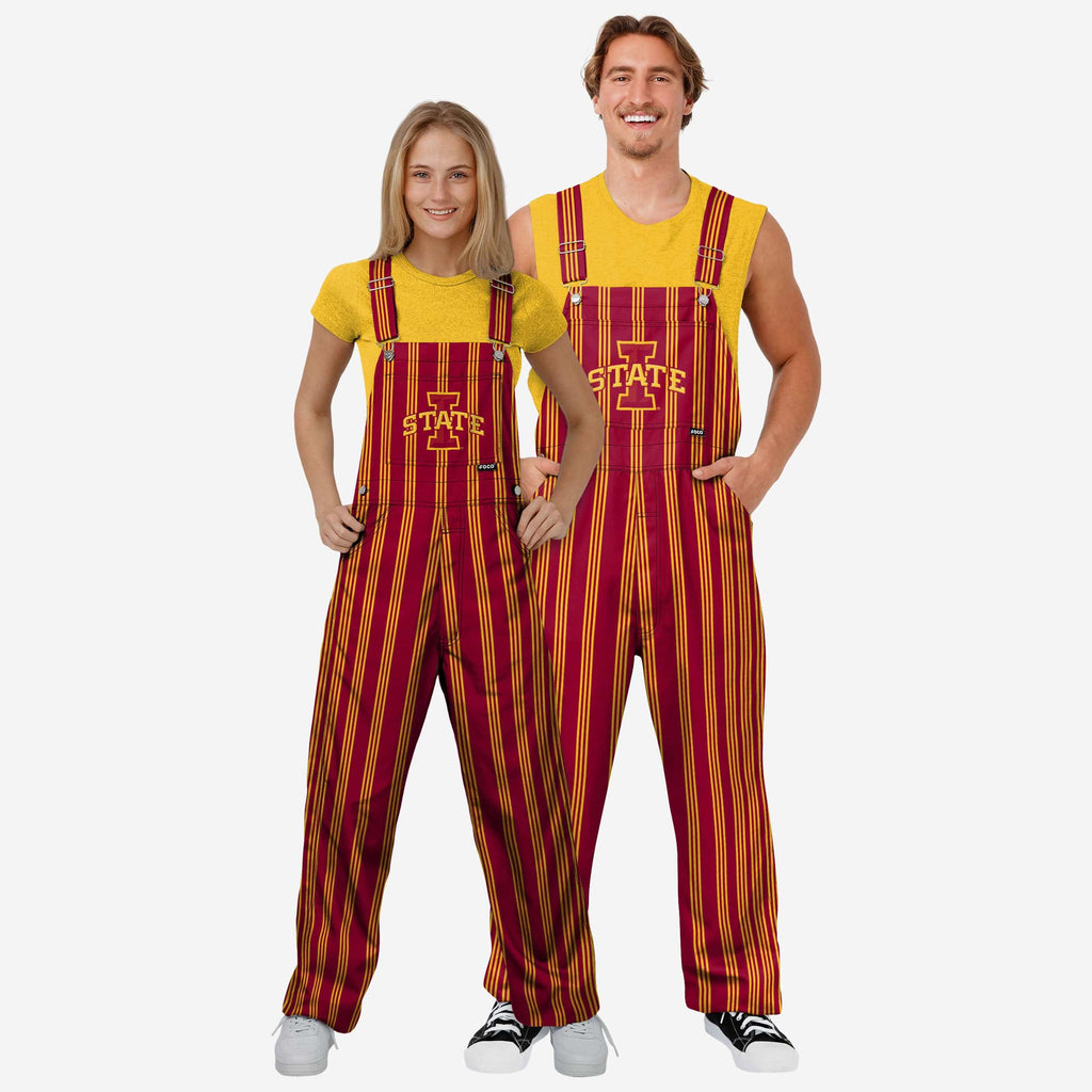 Iowa State Cyclones Mens Sideline Spirit Bib Overalls FOCO