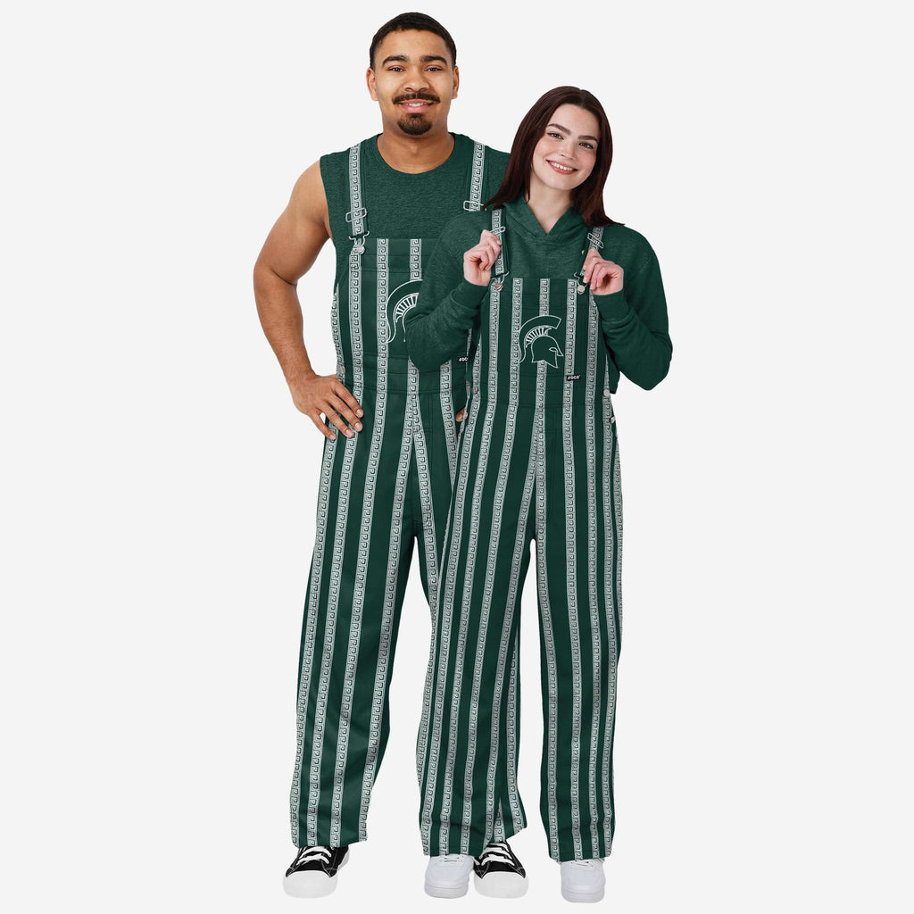 Michigan State Spartans Mens Sideline Spirit Bib Overalls FOCO