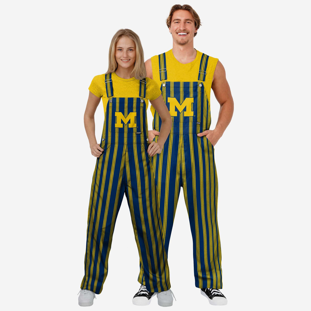 Michigan Wolverines Mens Sideline Spirit Bib Overalls FOCO