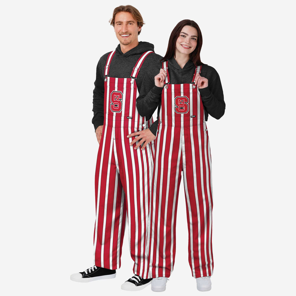 NC State Wolfpack Mens Sideline Spirit Bib Overalls FOCO