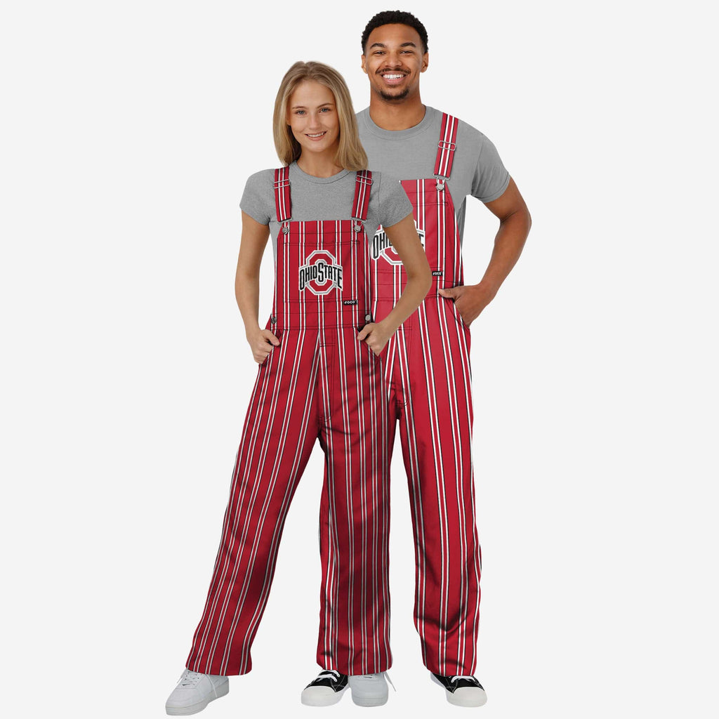 Ohio State Buckeyes Mens Sideline Spirit Bib Overalls FOCO