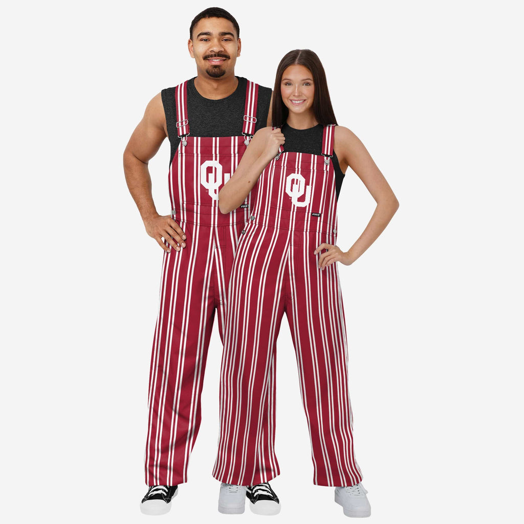 Oklahoma Sooners Mens Sideline Spirit Bib Overalls FOCO