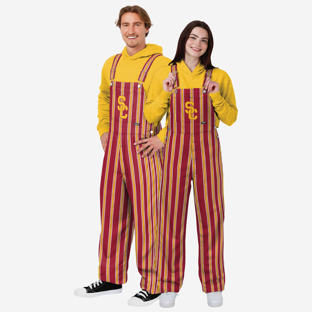 USC Trojans Mens Sideline Spirit Bib Overalls FOCO
