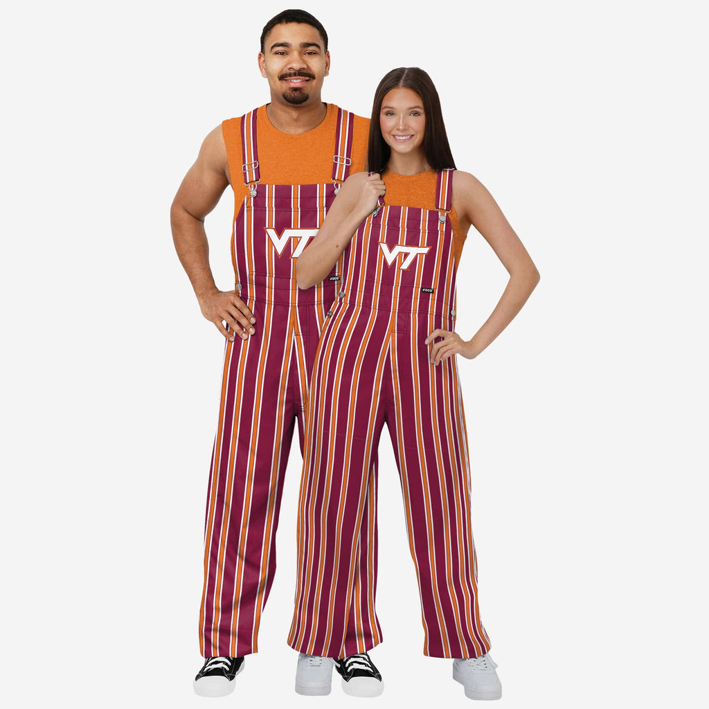 Virginia Tech Hokies Mens Sideline Spirit Bib Overalls FOCO