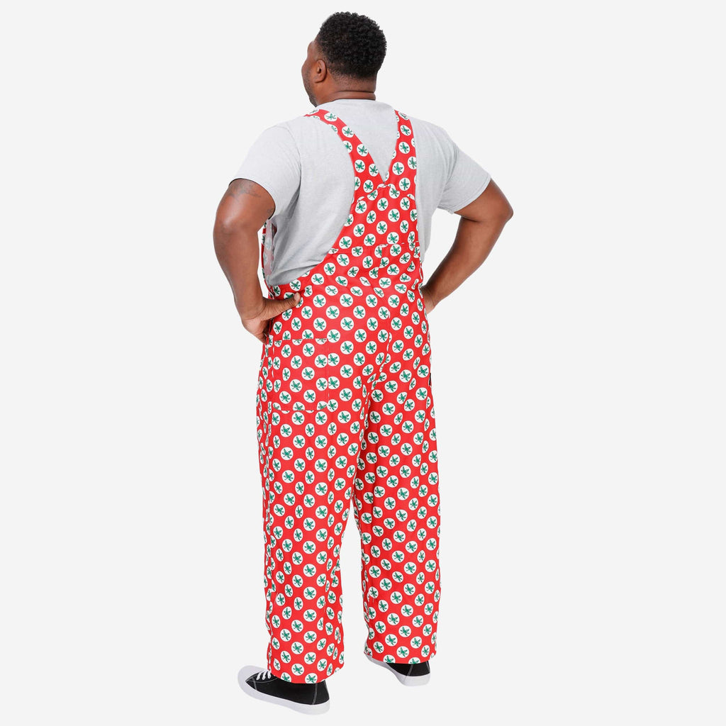 Ohio State Buckeyes Mens Leaf Thematic Bib Overalls FOCO