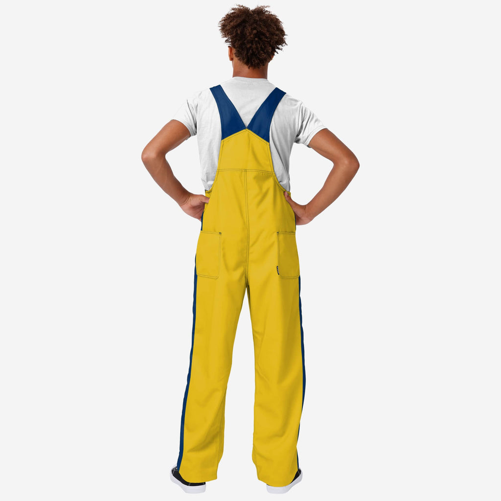 Michigan Wolverines Mens Team Stripe Bib Overalls FOCO
