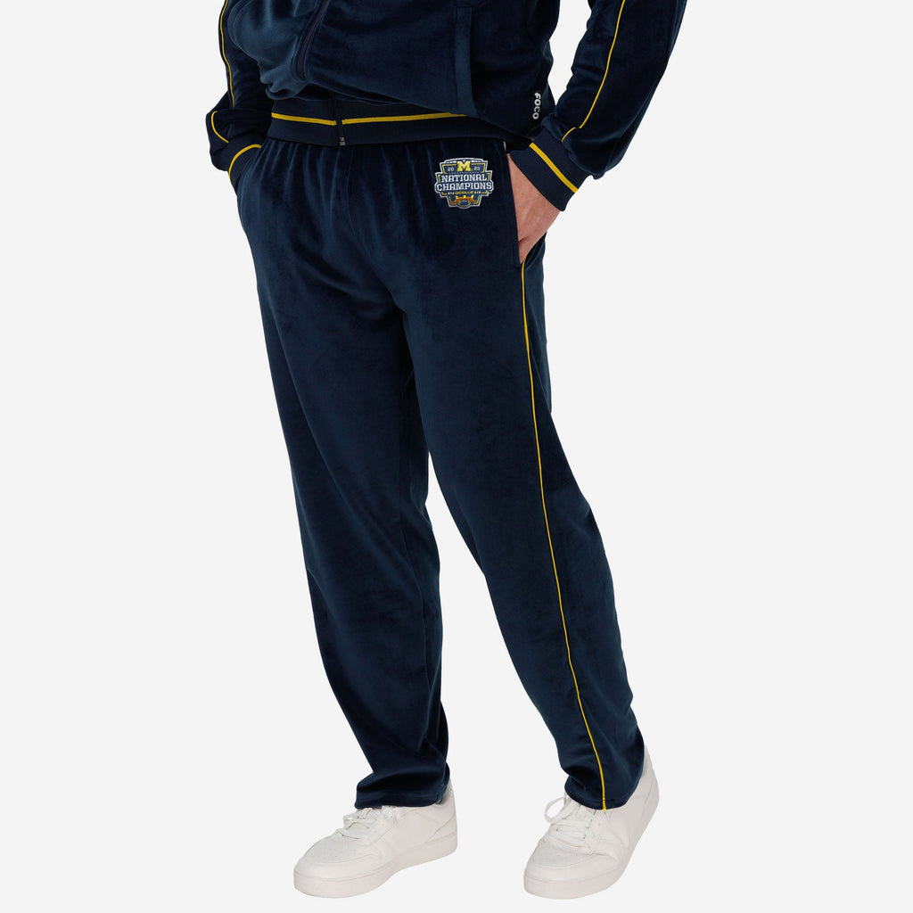 Michigan Wolverines 2023 Football National Champions Velour Pants FOCO