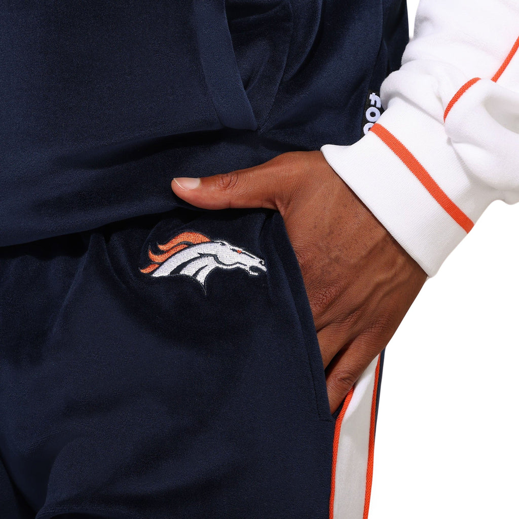 Denver Broncos Two Tone Velour Pants FOCO