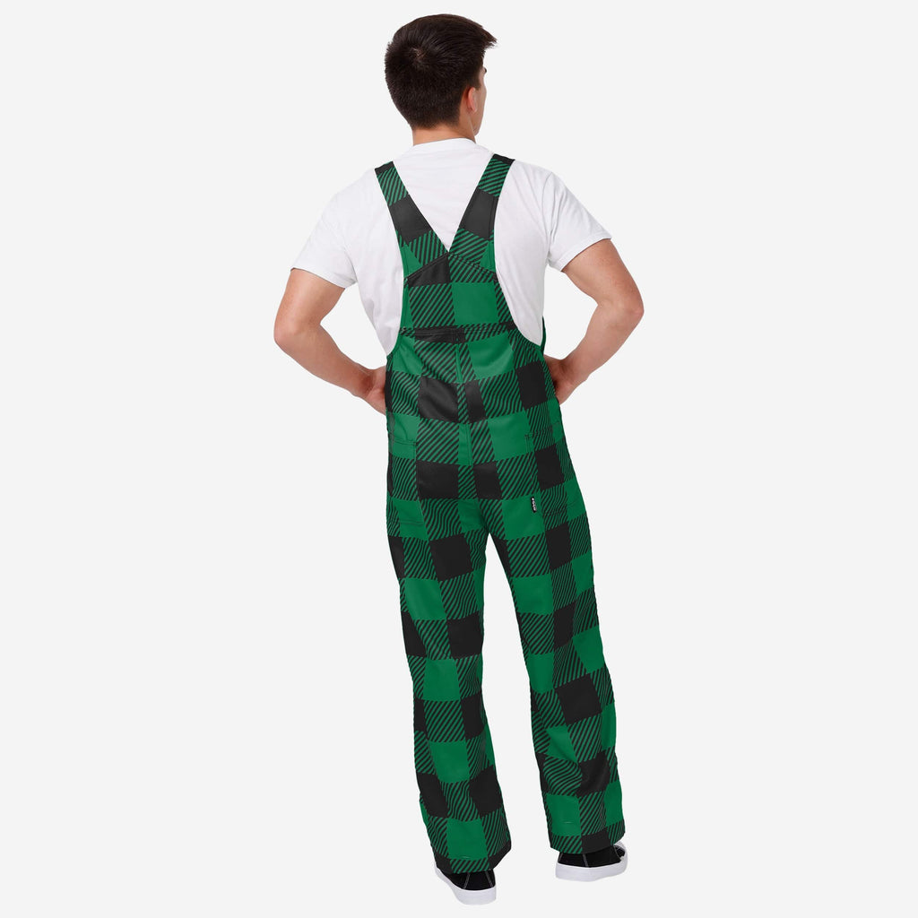 Philadelphia Eagles Kelly Green Mens Plaid Bib Overalls FOCO