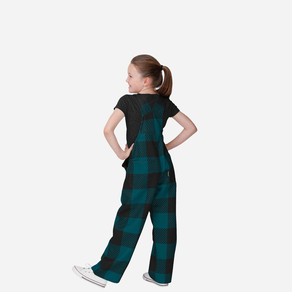Philadelphia Eagles Youth Plaid Bib Overalls FOCO