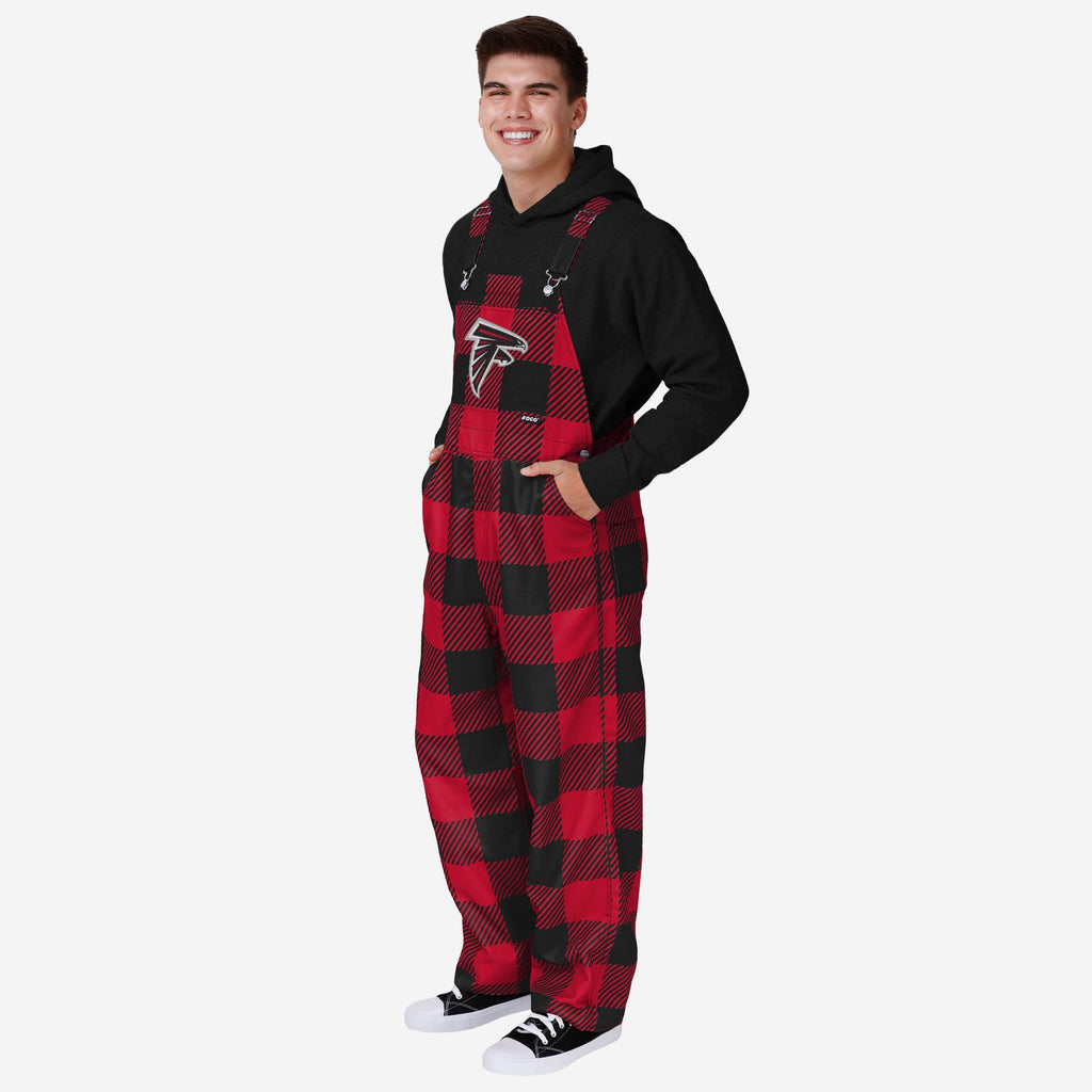 Atlanta Falcons Mens Plaid Bib Overalls FOCO