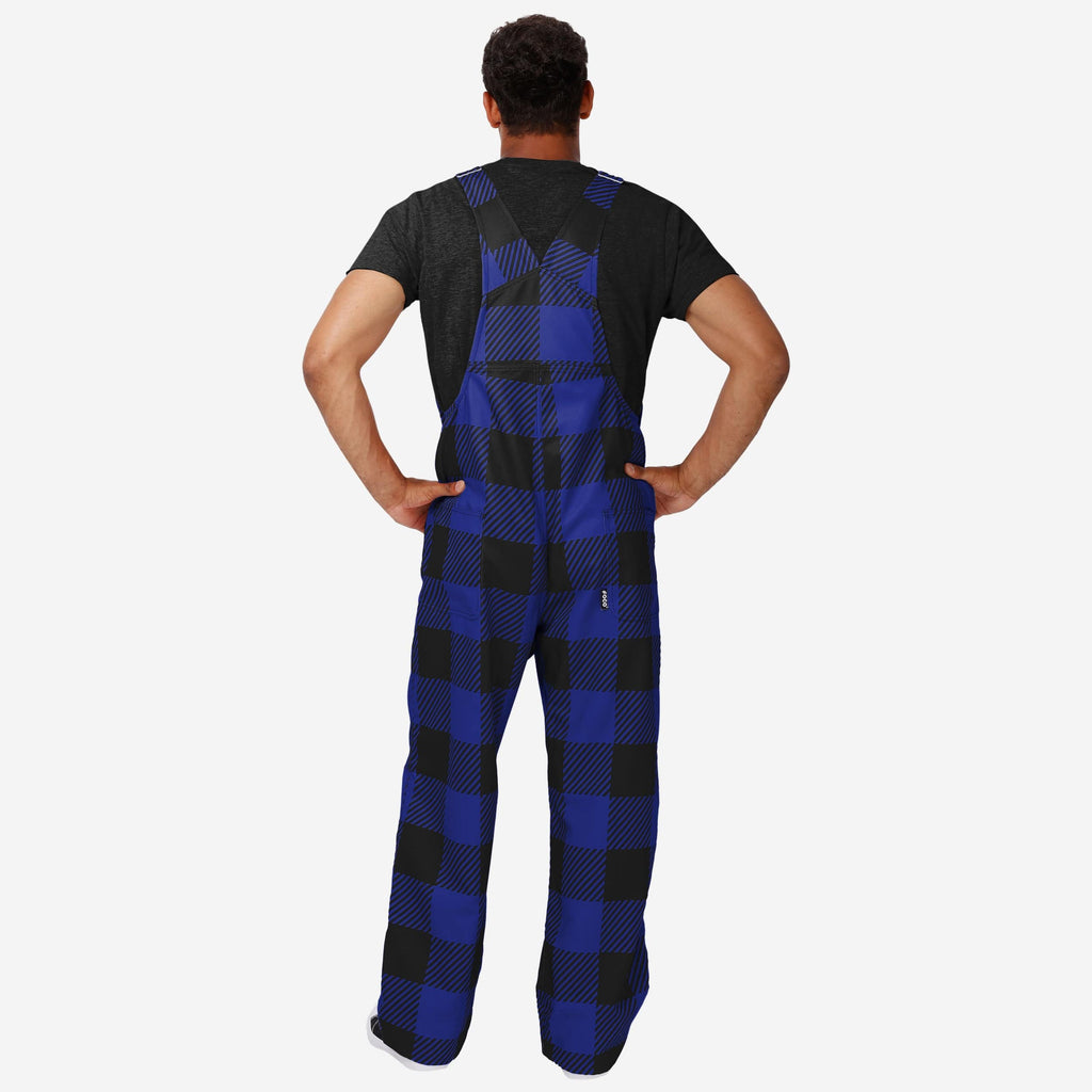 Baltimore Ravens Mens Plaid Bib Overalls FOCO
