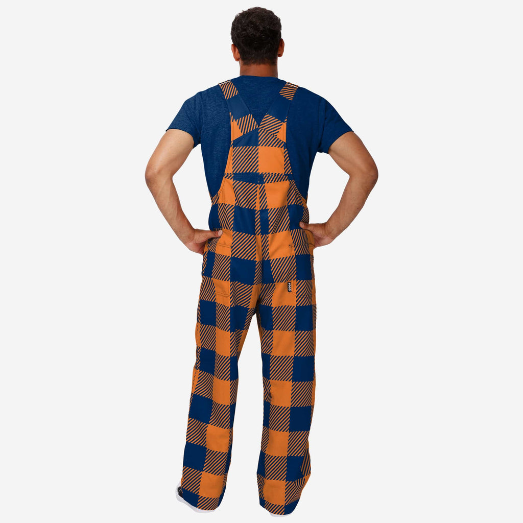 Denver Broncos Mens Plaid Bib Overalls FOCO