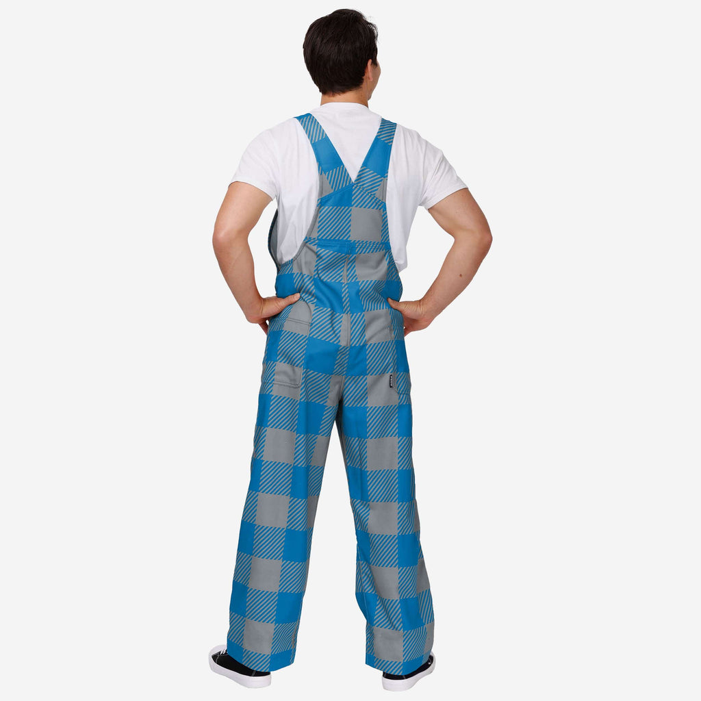 Detroit Lions Mens Plaid Bib Overalls FOCO