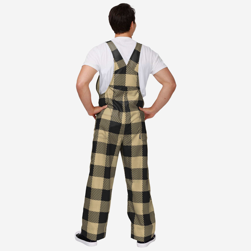 New Orleans Saints Mens Plaid Bib Overalls FOCO