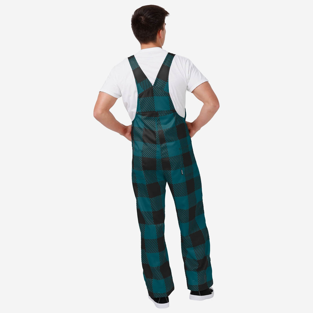 Philadelphia Eagles Mens Plaid Bib Overalls FOCO