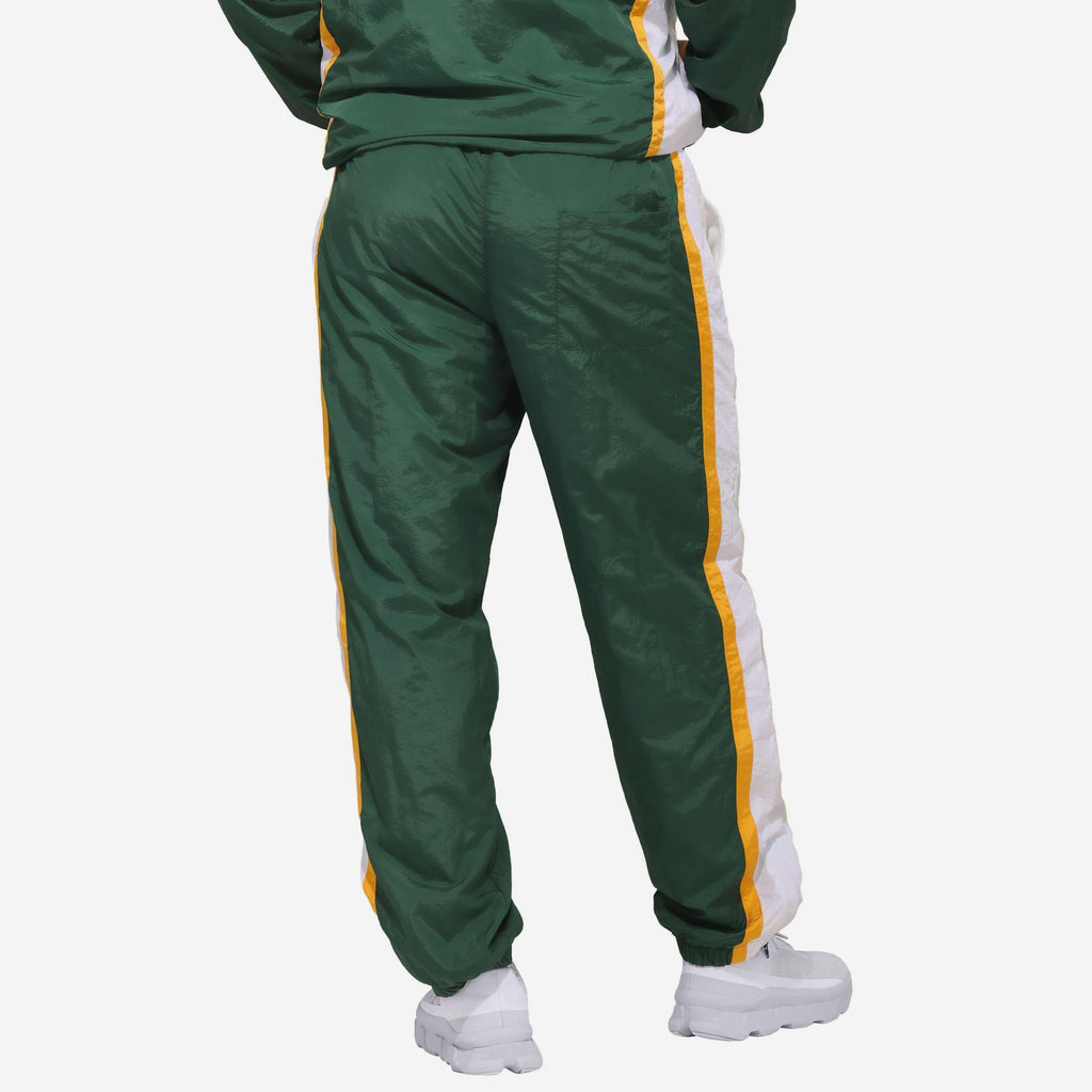 Green Bay Packers Nylon Crinkle Gameday Pants FOCO