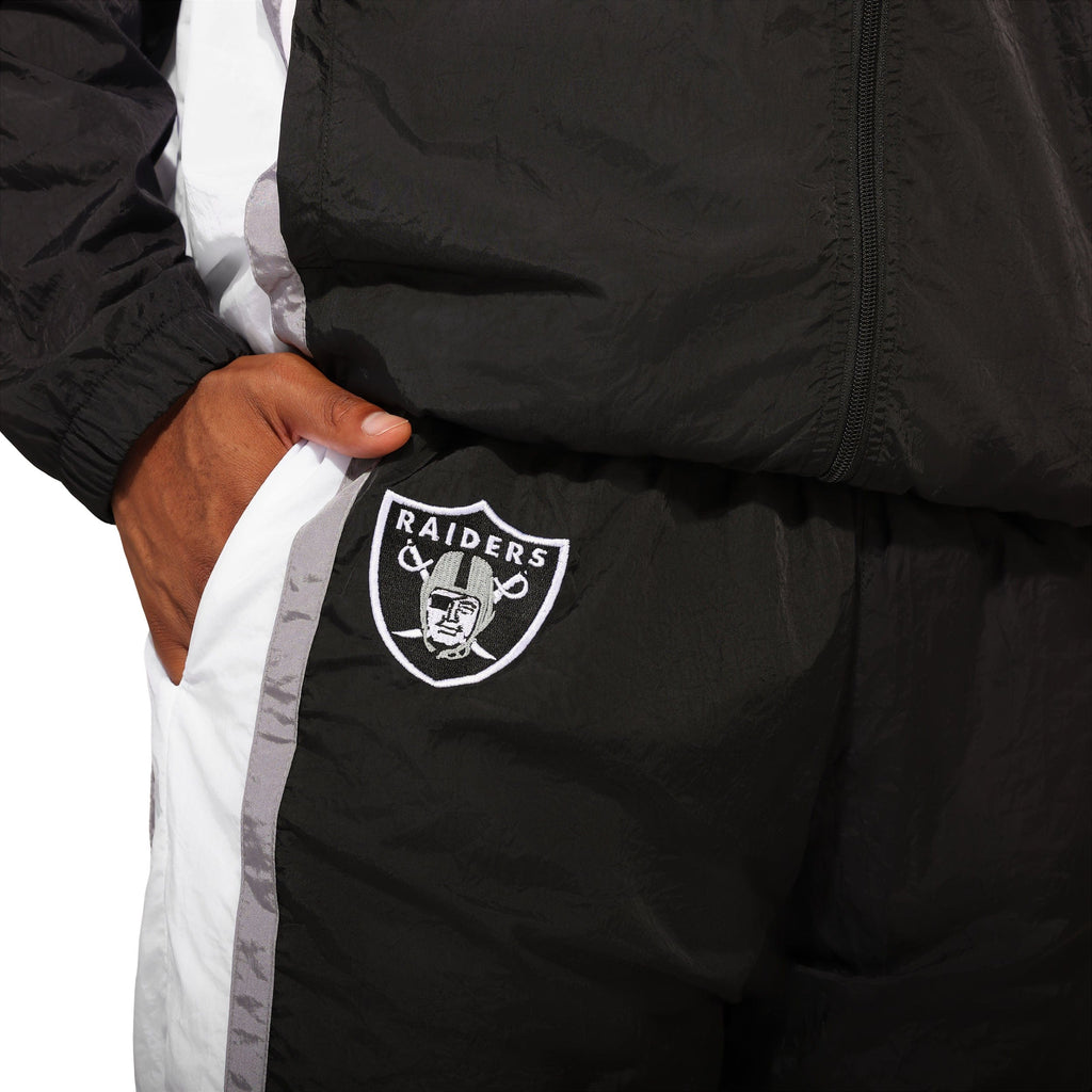 Las Vegas Raiders Nylon Crinkle Gameday Pants FOCO