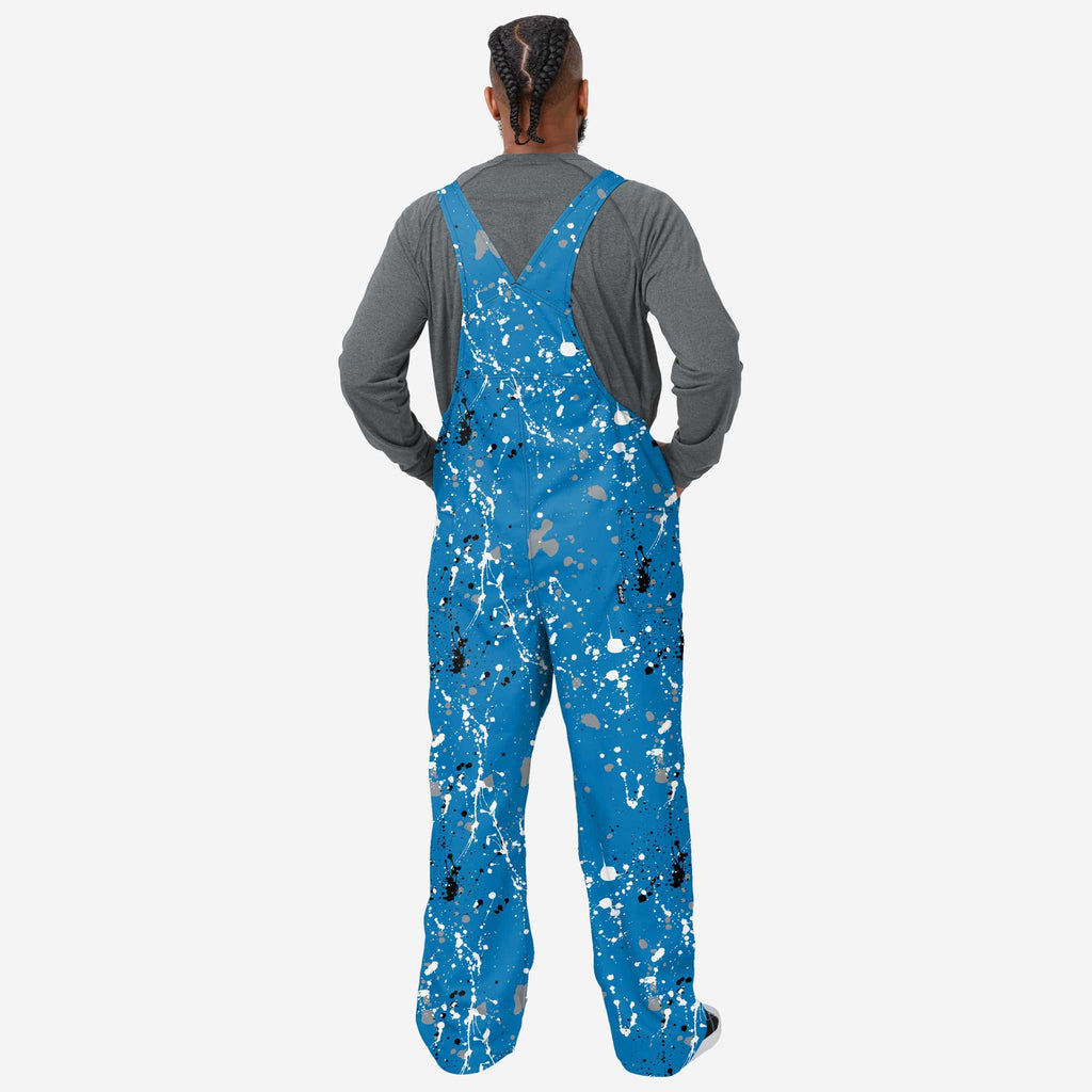 Detroit Lions Mens Paint Splatter Bib Overalls FOCO