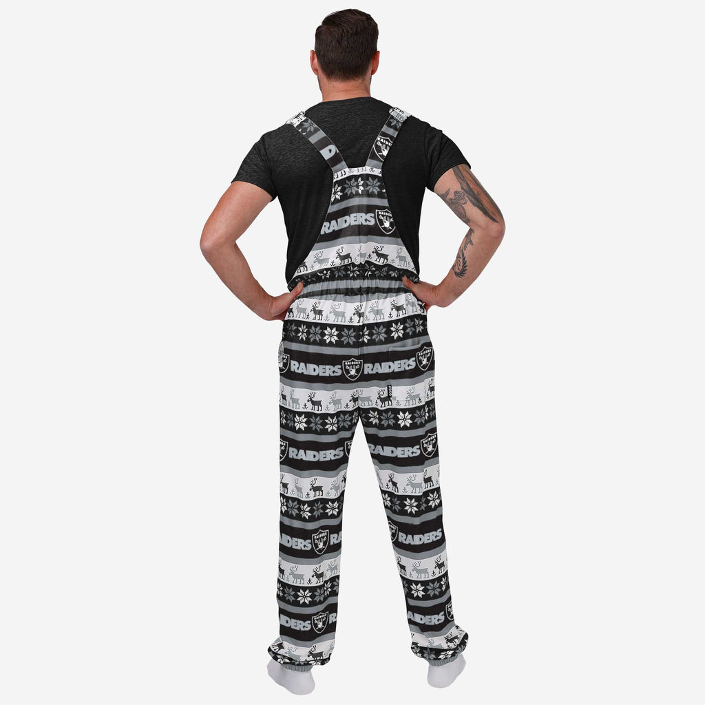 Las Vegas Raiders Mens Ugly Home Gating Bib Overalls FOCO