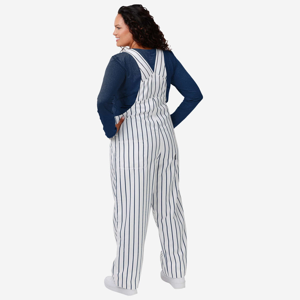 Milwaukee Brewers Womens Pinstripe Bib Overalls FOCO