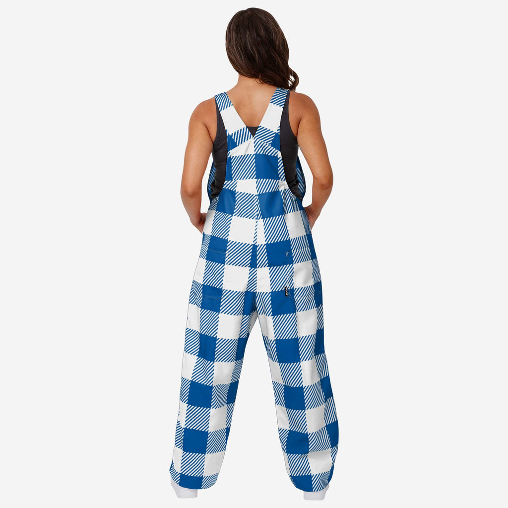 Duke Blue Devils Womens Plaid Bib Overalls FOCO