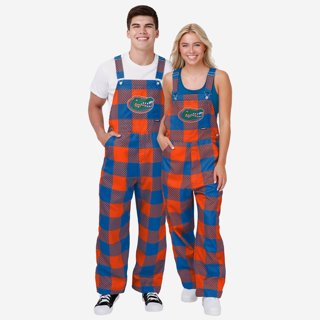 Florida Gators Womens Plaid Bib Overalls FOCO
