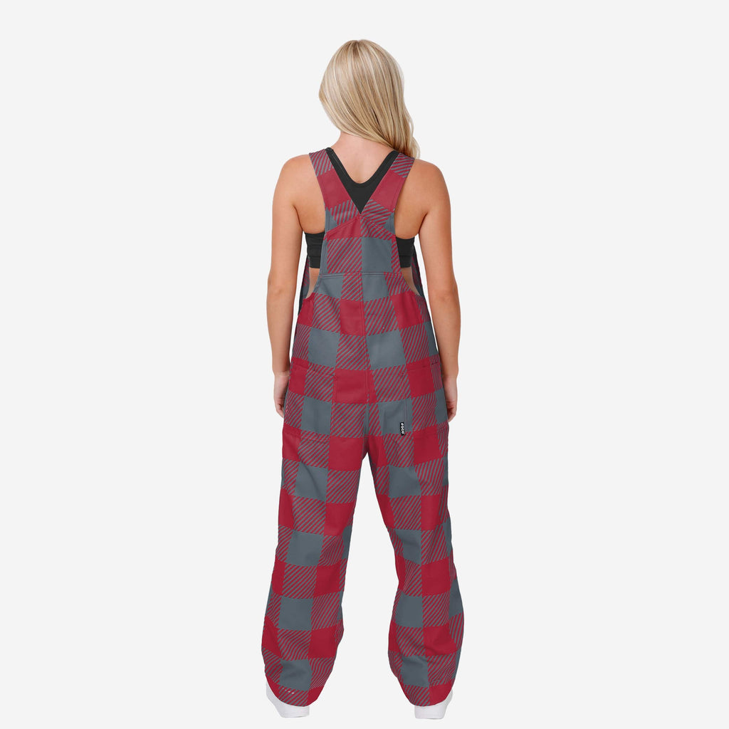 Washington State Cougars Womens Plaid Bib Overalls FOCO