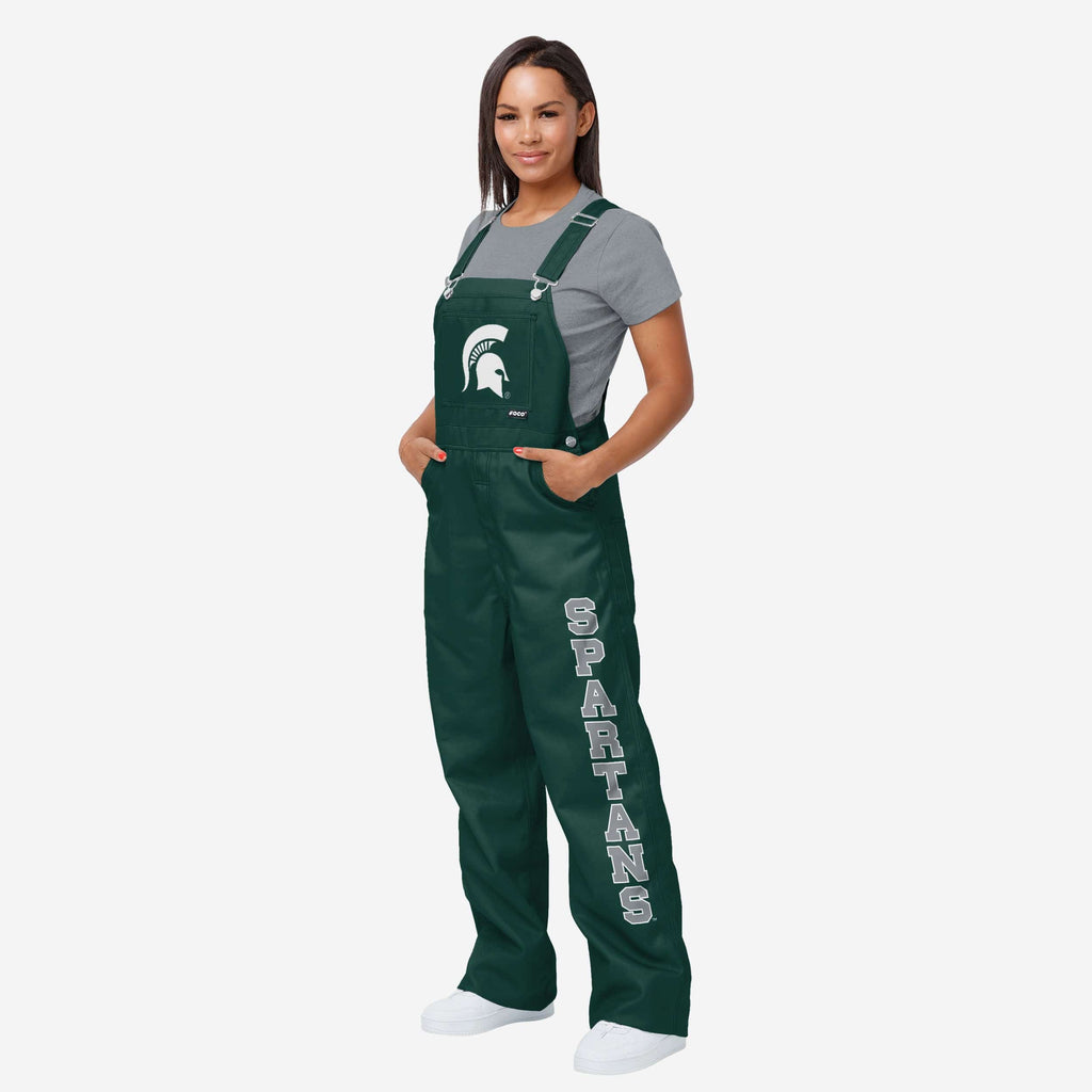 Michigan State Spartans Womens Big Logo Bib Overalls FOCO