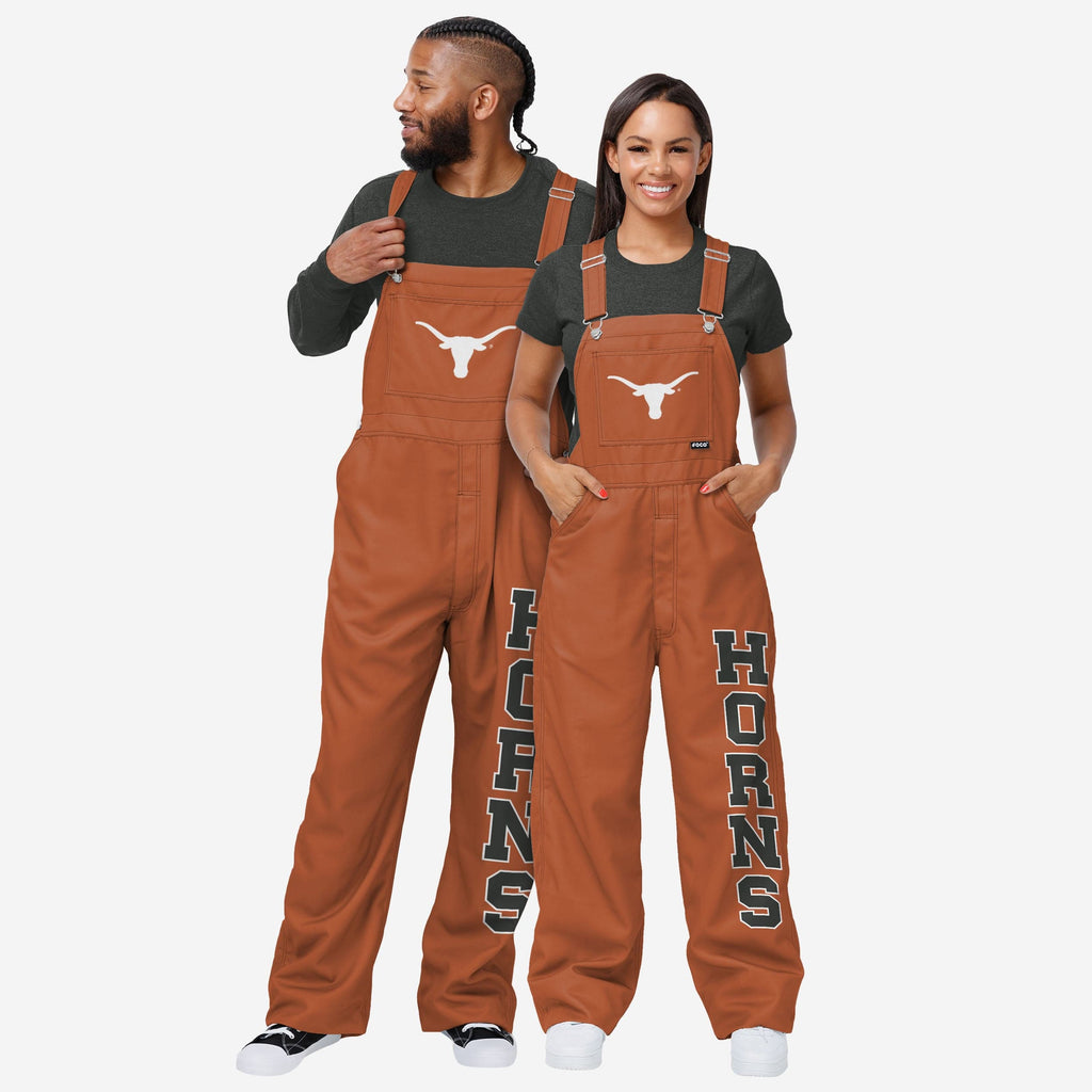 Texas Longhorns Womens Big Logo Bib Overalls FOCO