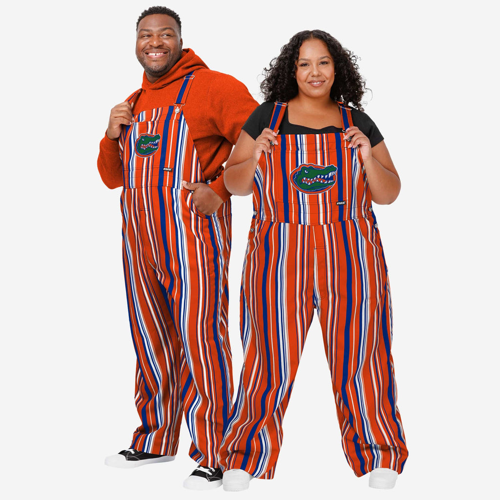 Florida Gators Womens Hyper Stripe Bib Overalls FOCO