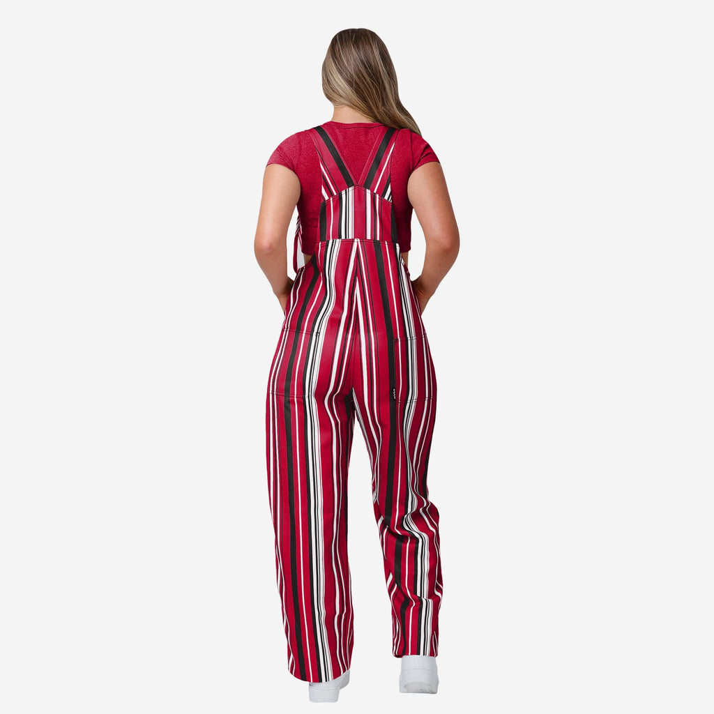 Georgia Bulldogs Womens Hyper Stripe Bib Overalls FOCO