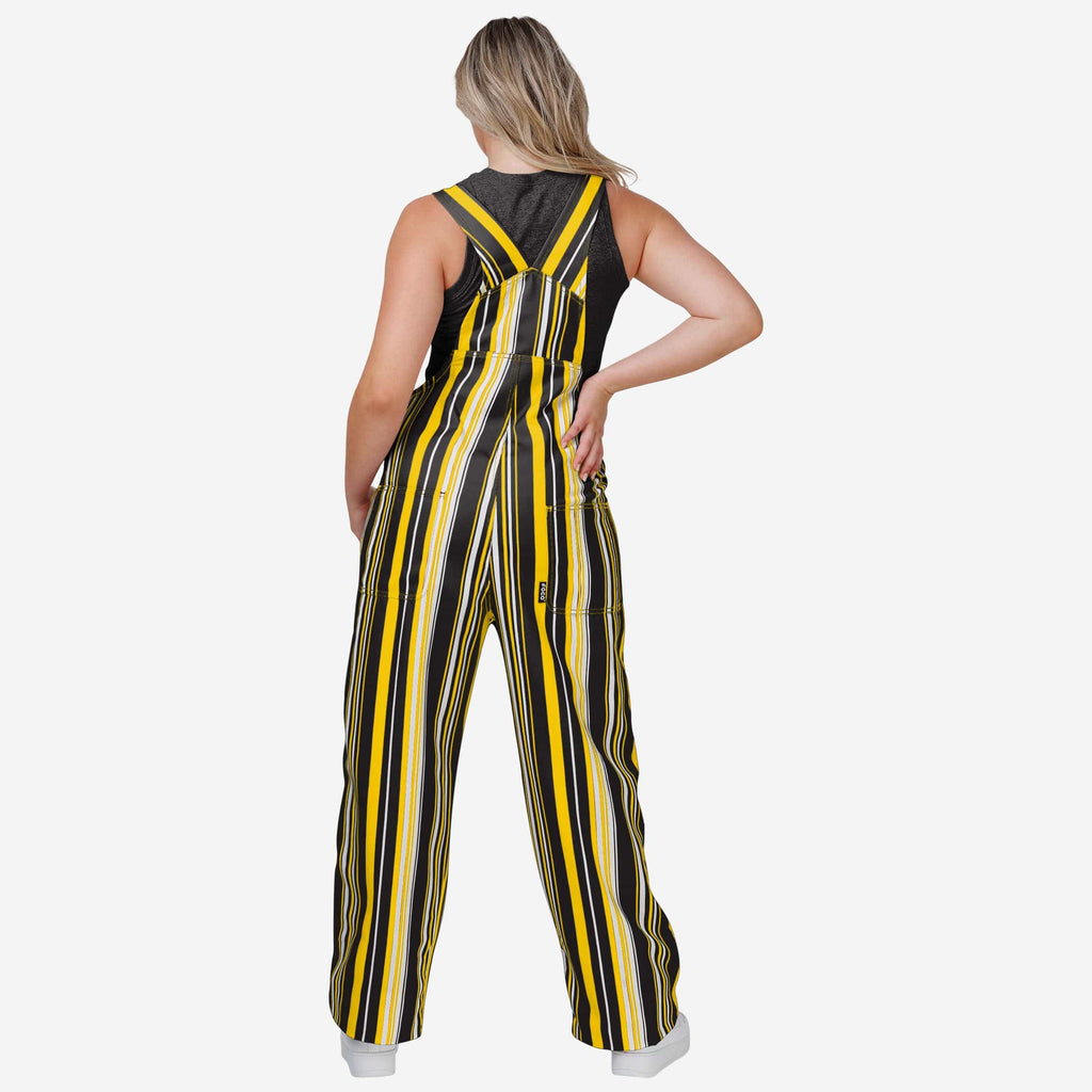 Iowa Hawkeyes Womens Hyper Stripe Bib Overalls FOCO