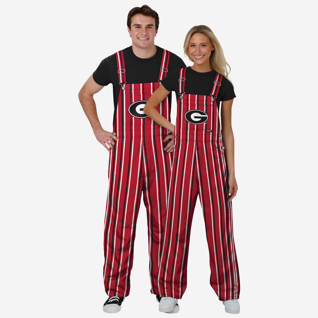 Georgia Bulldogs Womens Sideline Spirit Bib Overalls FOCO